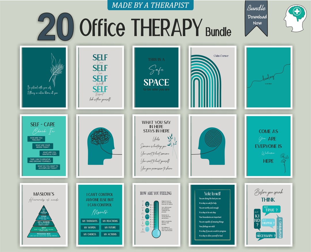 20 Therapist Office Decor Social Worker Speech Therapy Door Sign Mental ...