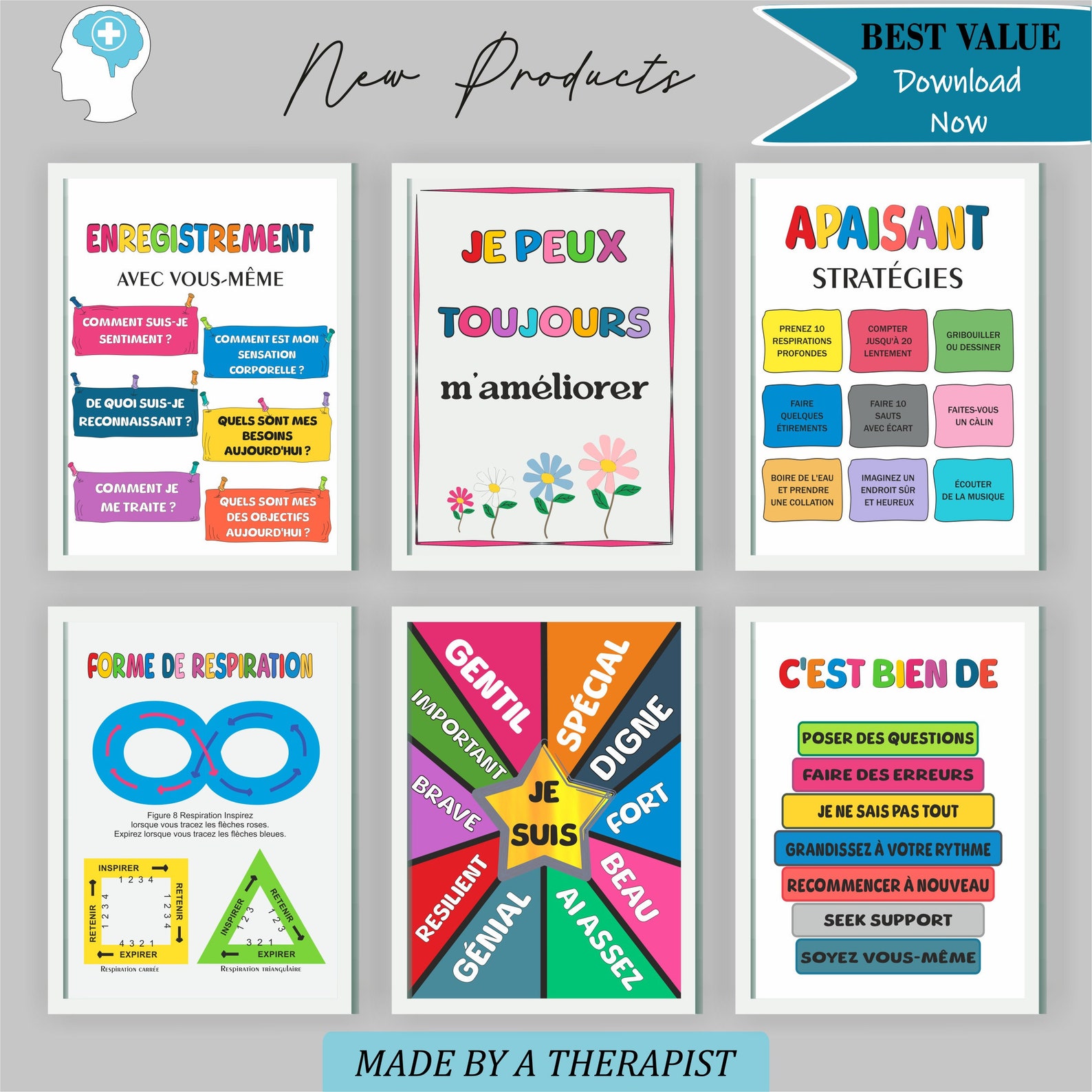 28 French Affiches Santé Mentale Therapy Print French Affiche Enfant ...