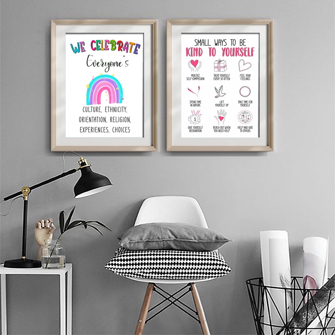 32 Middle School Classroom Decor Feelings Chart Mental Health Prints ...
