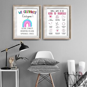 32 Middle School Classroom Decor Feelings Chart Mental Health Prints ...