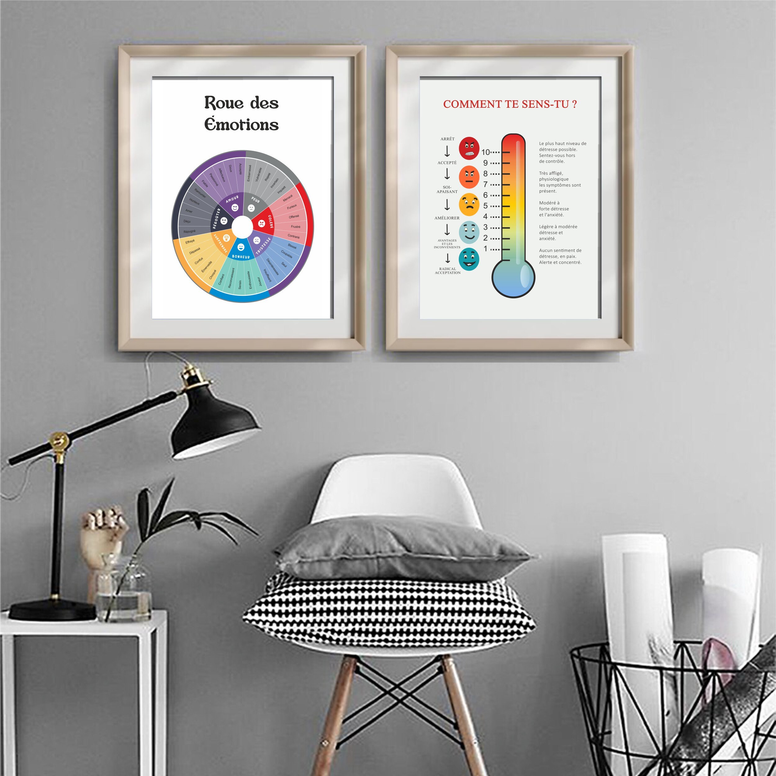 French Feelings Wheel Roue Des émotions Roue Des Sentiments - Etsy