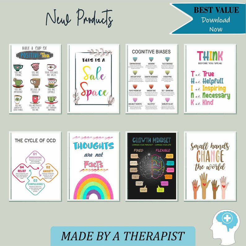 60 School Counselor Office Therapy Art Calm Colors Classroom Decor ...