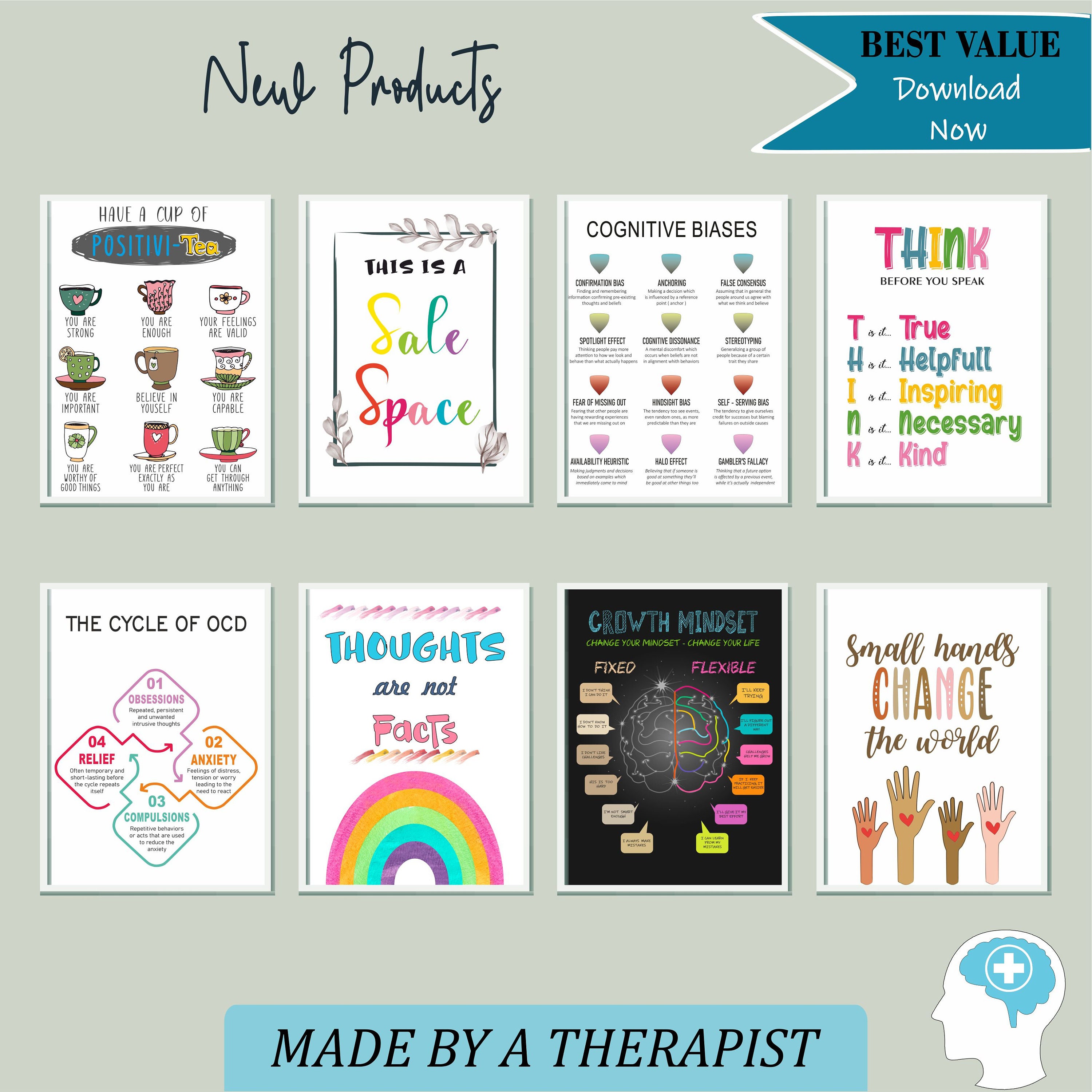 60 School Counselor Office Therapy Art Calm Colors Classroom Decor ...