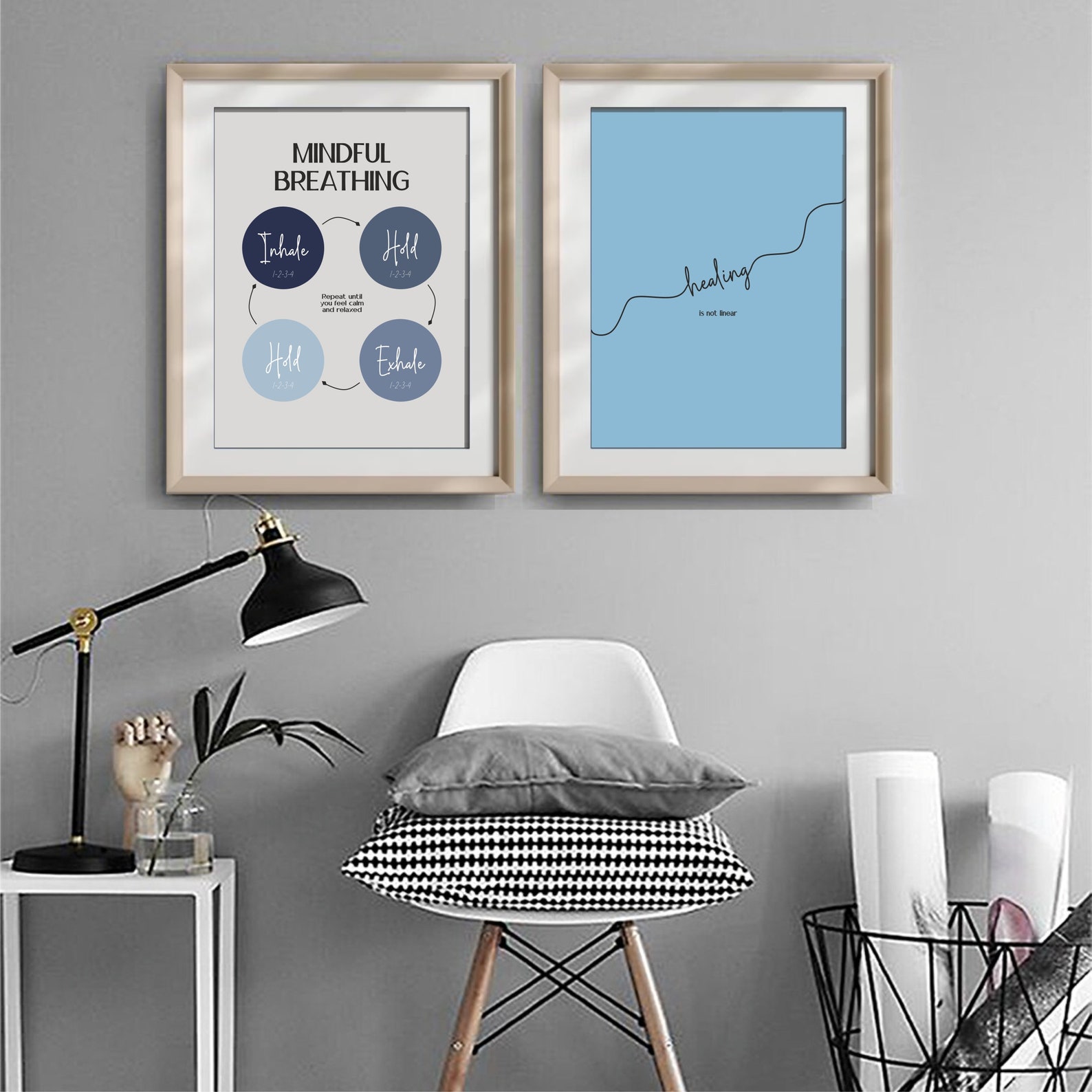 20 Mental Health Poster Calm Down Calming Corner Bulletin Board Kit ...