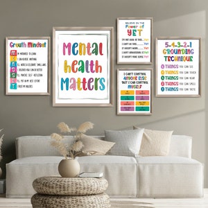 25 Emotion Chart Science Classroom Decor Mental Health Posters Calming ...