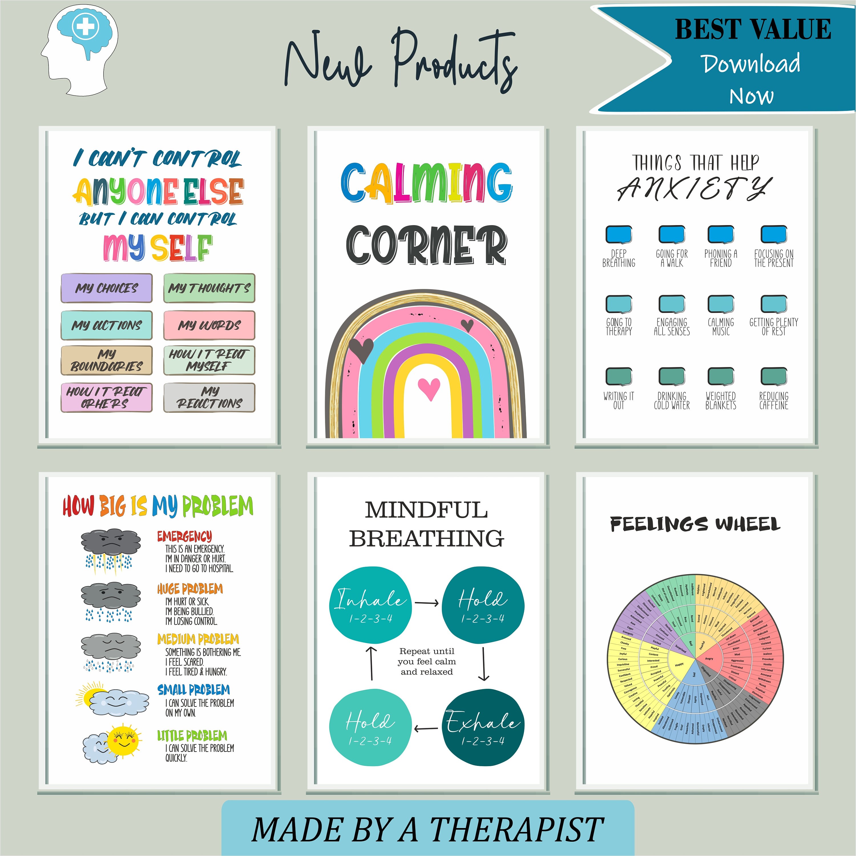 50 Calm Colors Classroom Decor Educational Posters Printable - Etsy