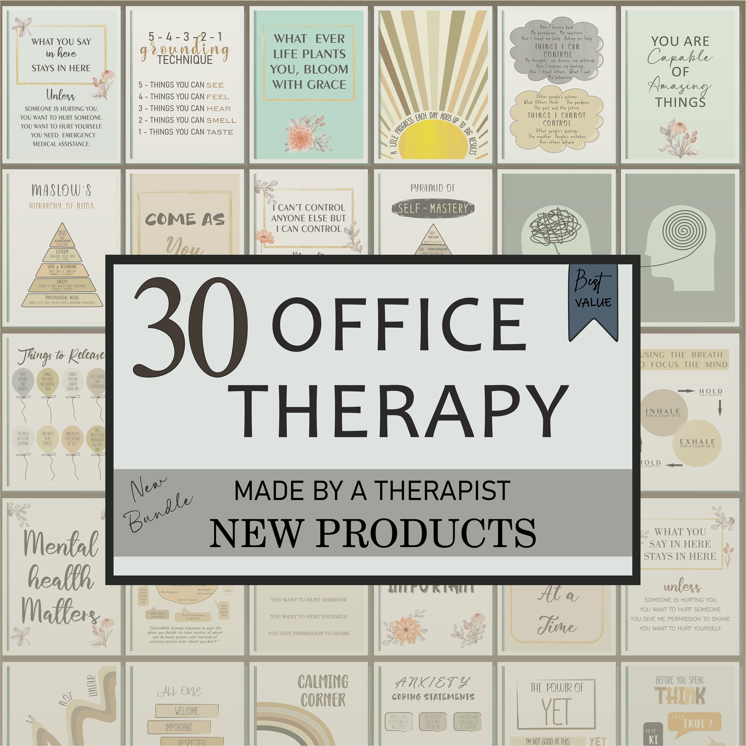 30 Health Room Sign Calm Colors Classroom Decor School Counselor Office ...