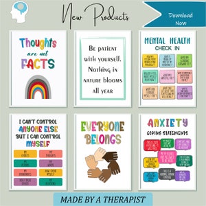 50 School Psychologist Wall Art Social Worker Office Decor Mental ...