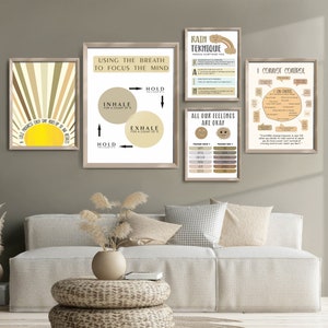 40 Boho Calming Down Corner Classroom Decor Bundle Office Therapy Decor ...