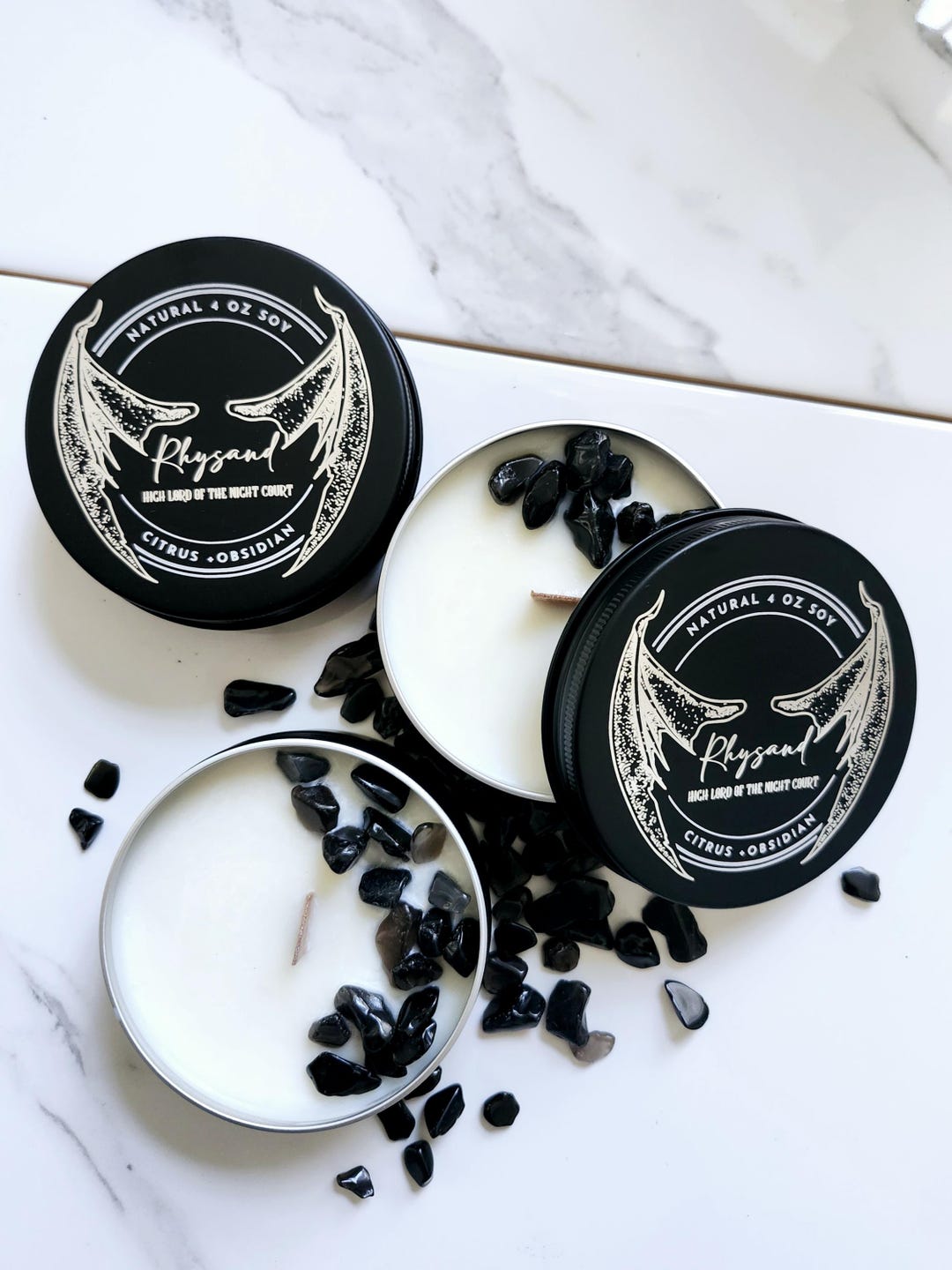4 Oz Hand Poured Soy Rhysand ACOTAR Candle - Citrus - Etsy