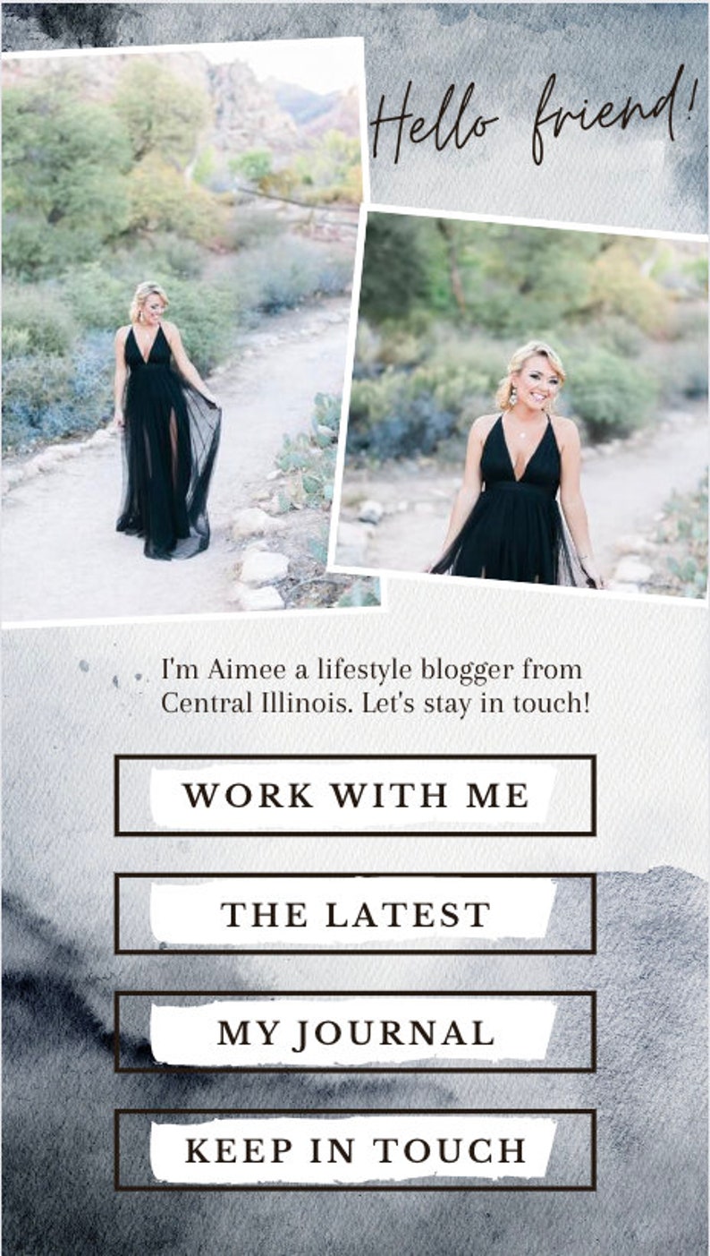 Canva Link in Bio Template Instagram Landing Page Template - Etsy