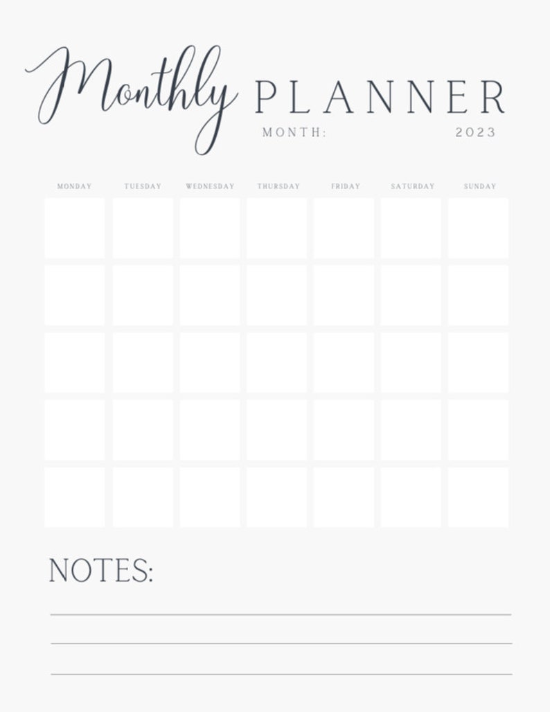 Digital Planner 2023 Undated Watercolorgoodnotes Planner - Etsy