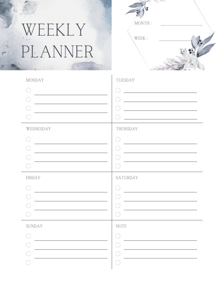 Digital Planner 2023 Undated Watercolorgoodnotes Planner - Etsy