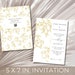 Lemon Themed Wedding Bundle, Printable Budget Wedding Invitation Set ...