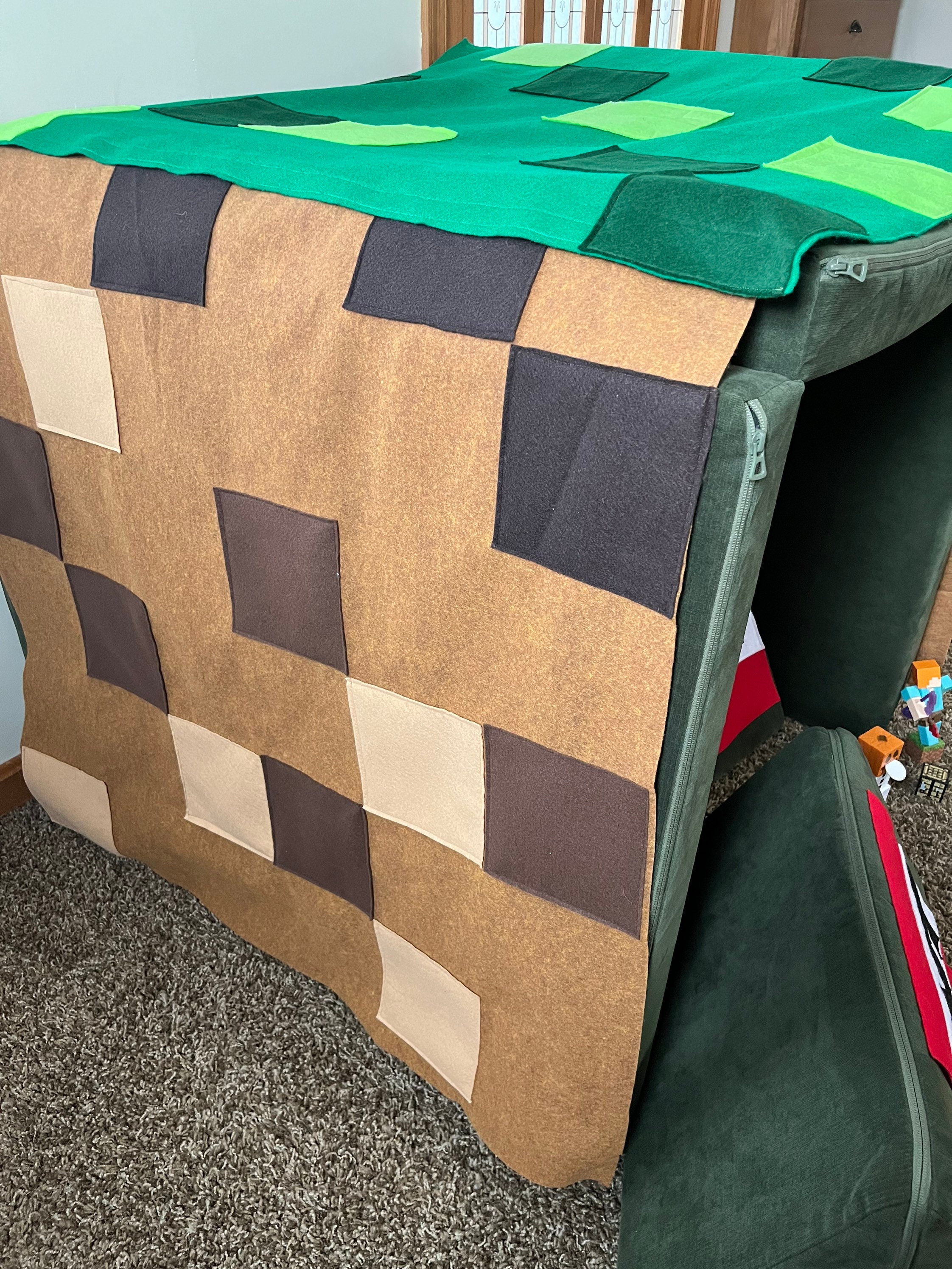 Pixelated Video Game Building TNT Felt Play Kit for Nugget Couch, Wild ...