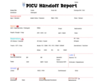 EDITABLE Nurse Report Sheet PDF, Instant Download, Template, Customize ...