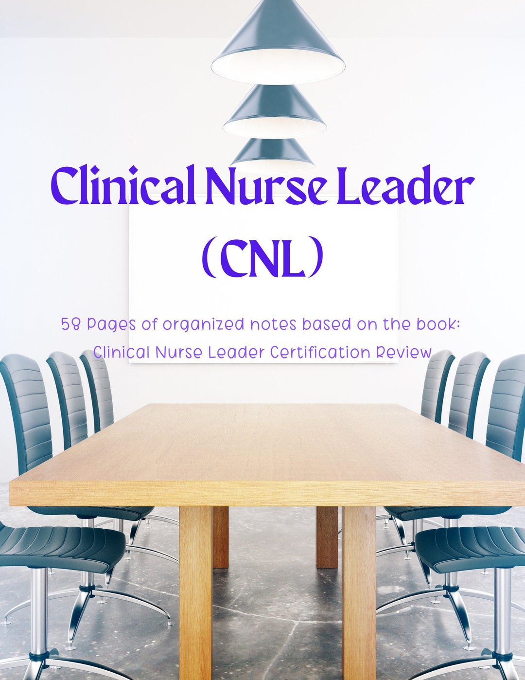 Clinical Nurse Leader CNL Study Notes - Etsy