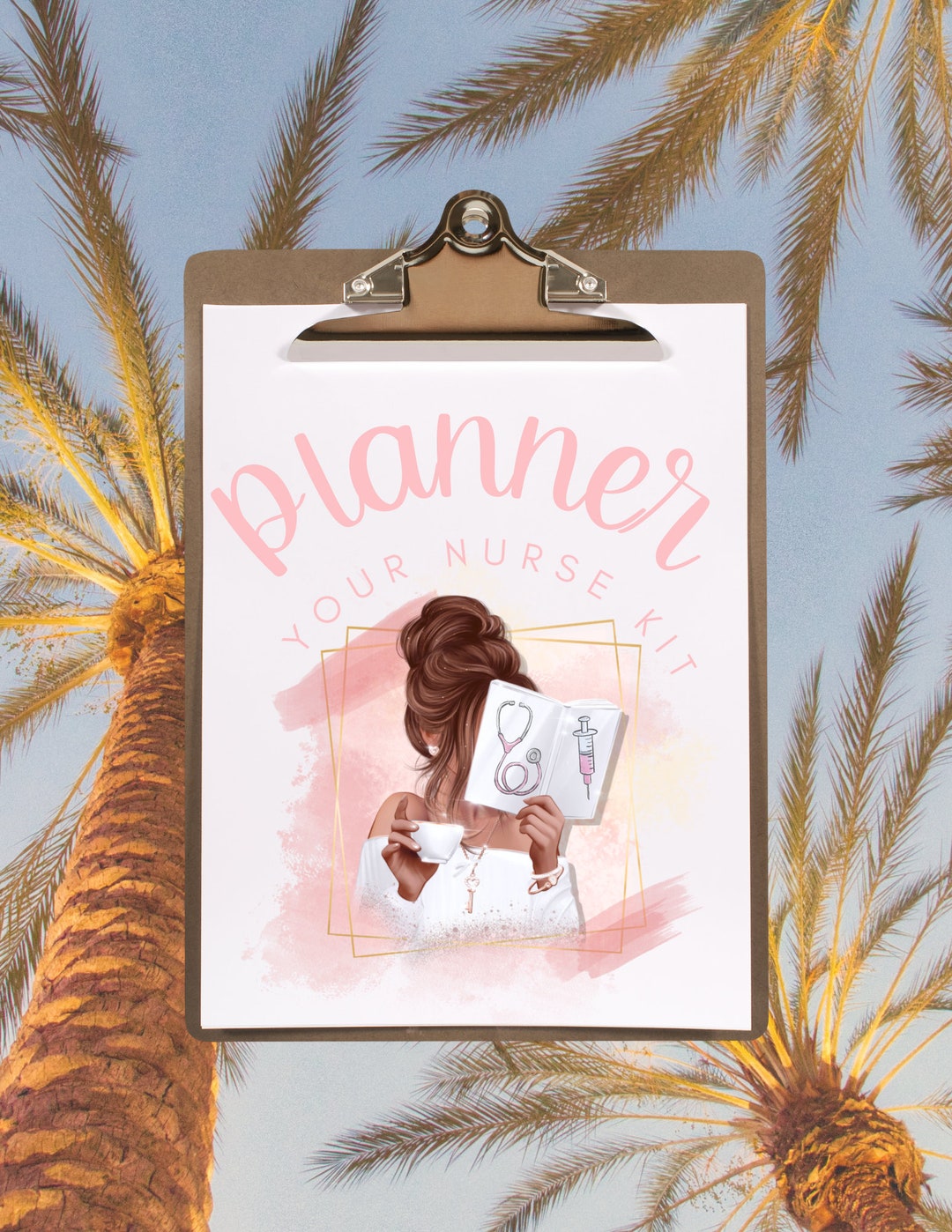 Digital Planner - Palm Trees - Etsy