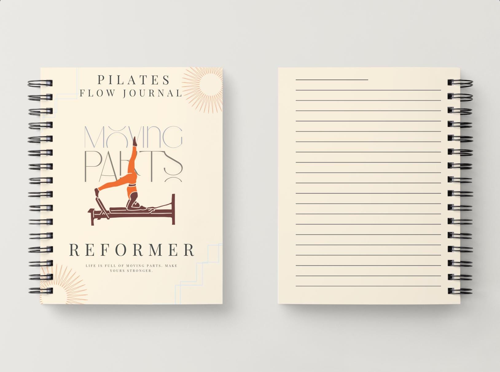 Reformer Pilates, Instructor Flow Journal | Class Session Planner ...