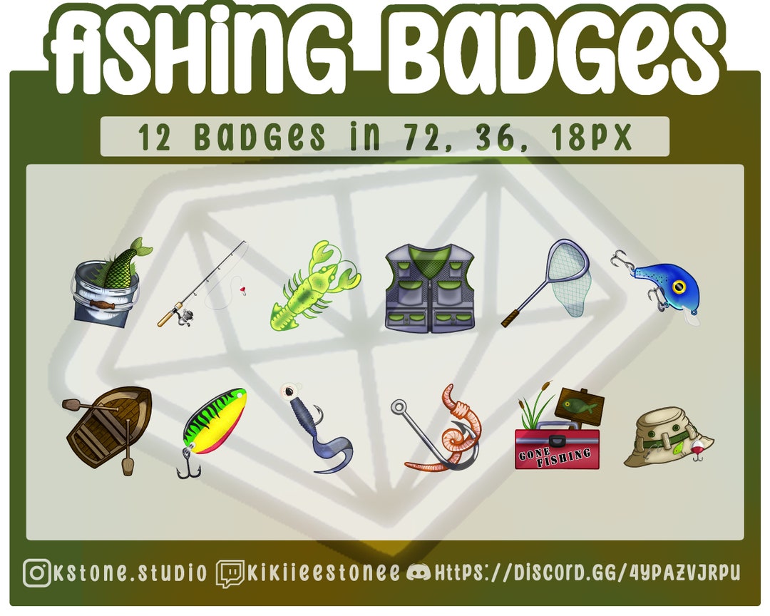 Fishing Twitch Badges - Etsy