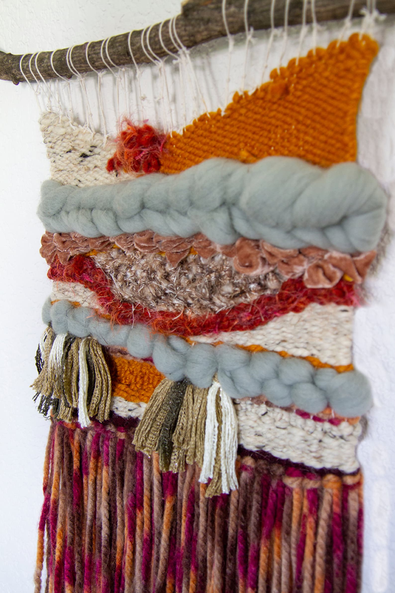 Woven Wall Hanging/ Rustic Weaving/boho Bohemian Wall Decor/handwoven ...