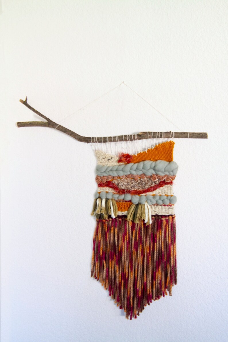 Woven Wall Hanging/ Rustic Weaving/boho Bohemian Wall Decor/handwoven ...