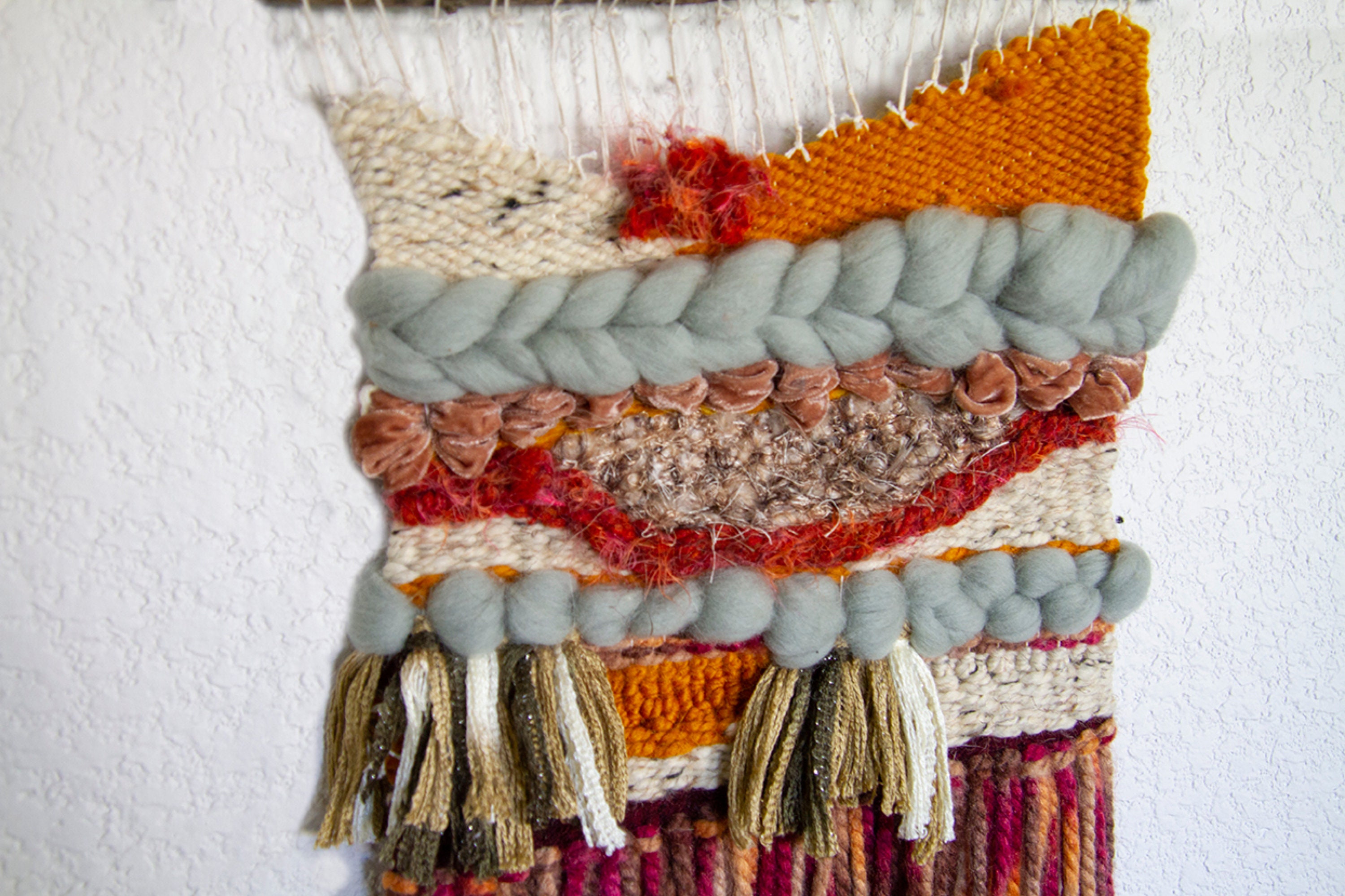 Woven Wall Hanging/ Rustic Weaving/boho Bohemian Wall Decor/handwoven ...