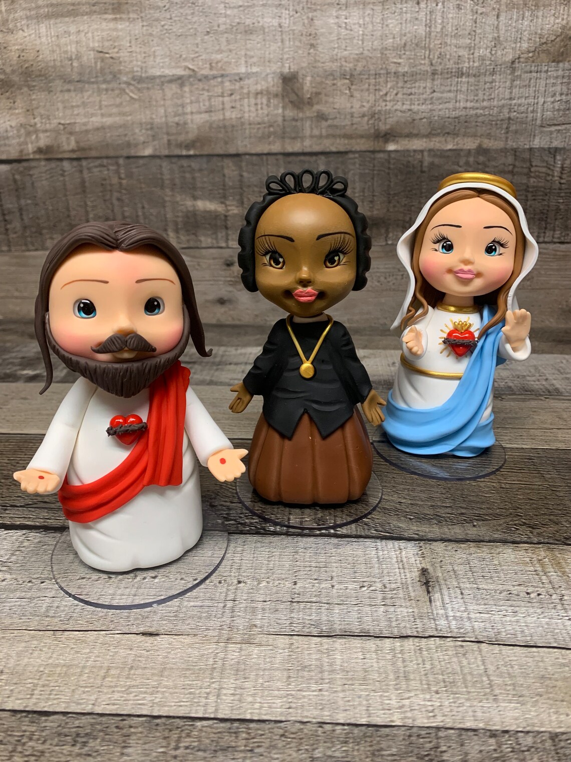 Clay Catholic Saint Statue | Catholic Kid Room Decor - Etsy