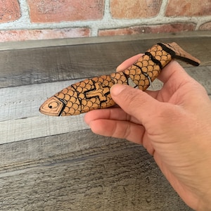 Wooden Catholic Fidget Toy | Wooden Jesus Fish | Catholic Desk Decor ...