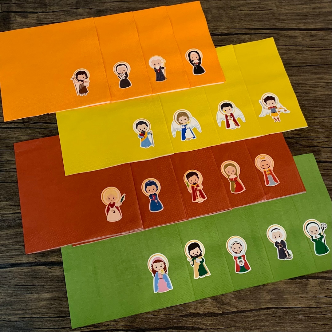 12ct Saints Paper Napkins | All Saints Day Party Decor | Catholic ...