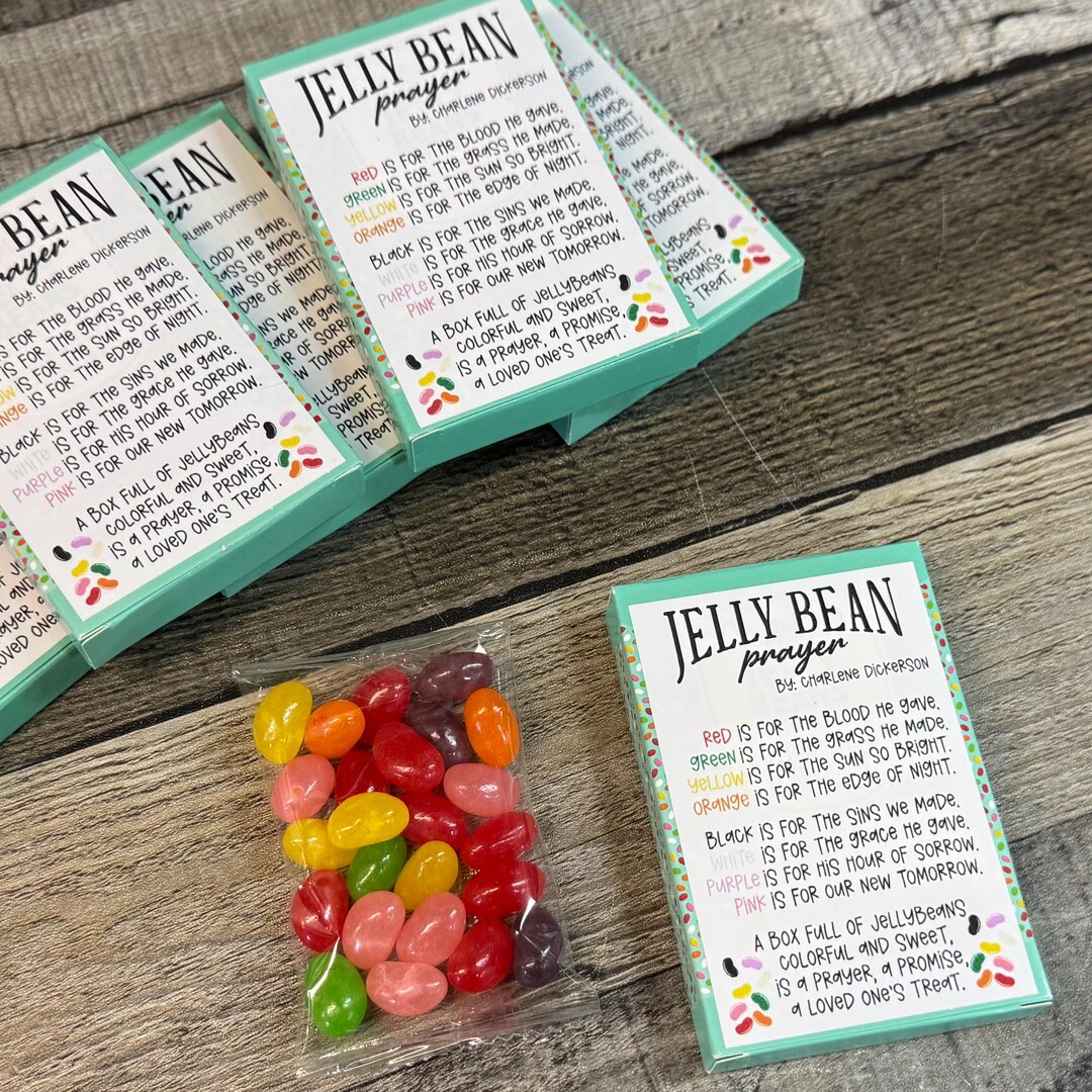 Catholic Jelly Bean Prayer: Religious Easter Basket Treat - Etsy