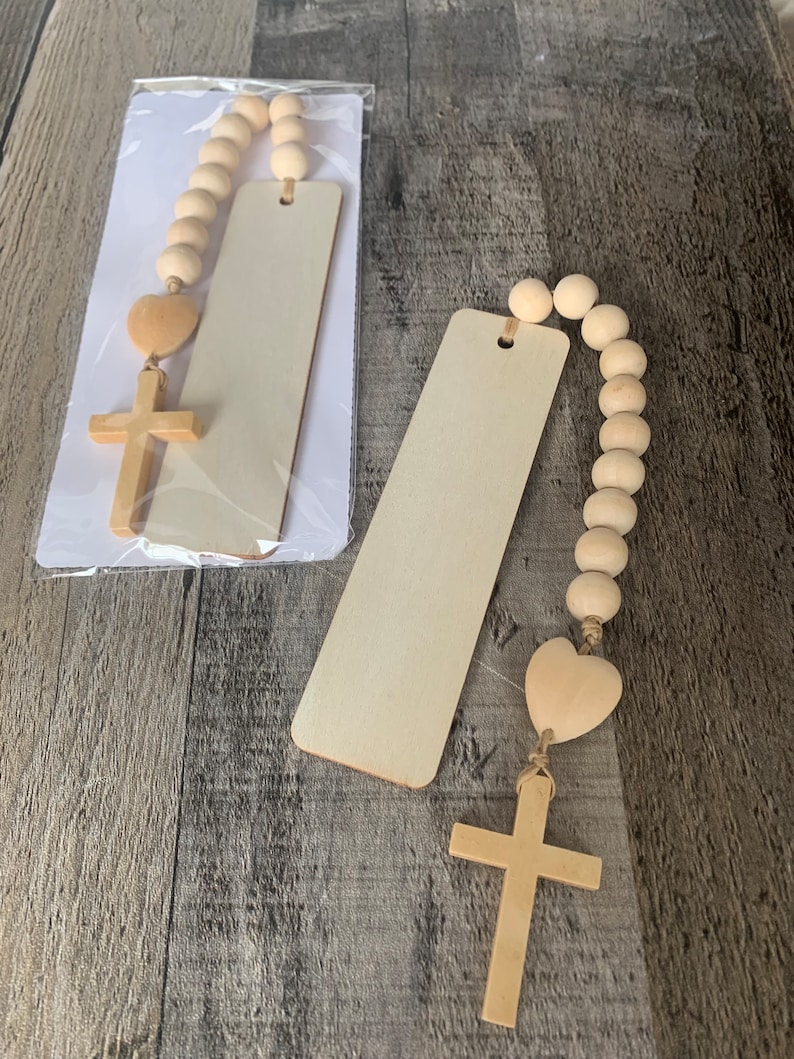 Personalized Wooden Rosary Bookmark: Catholic Easter Gift for Kids - Etsy
