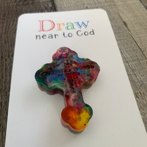 Personalized Crayon Cross Party Favor | Catholic Easter Basket Filler ...