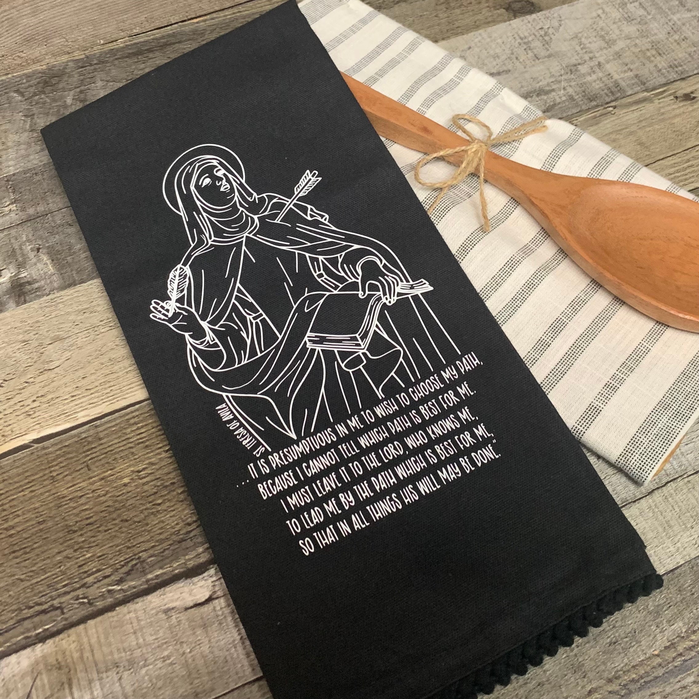 Catholic Kitchen Set St Teresa of Ávila Catholic Tea Towel Catholic ...