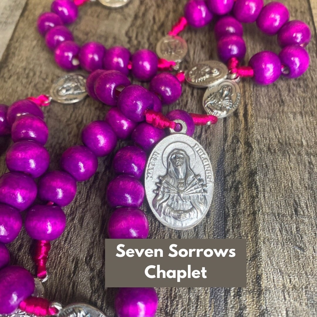 Purple Seven Sorrows Chaplet | Our Lady of Sorrows | Seven Sorrows ...