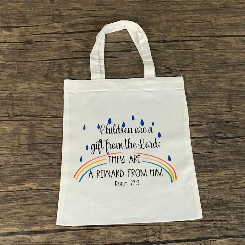 Kids Bible Verse Church Bag Scripture Kid Mass Bag - Etsy