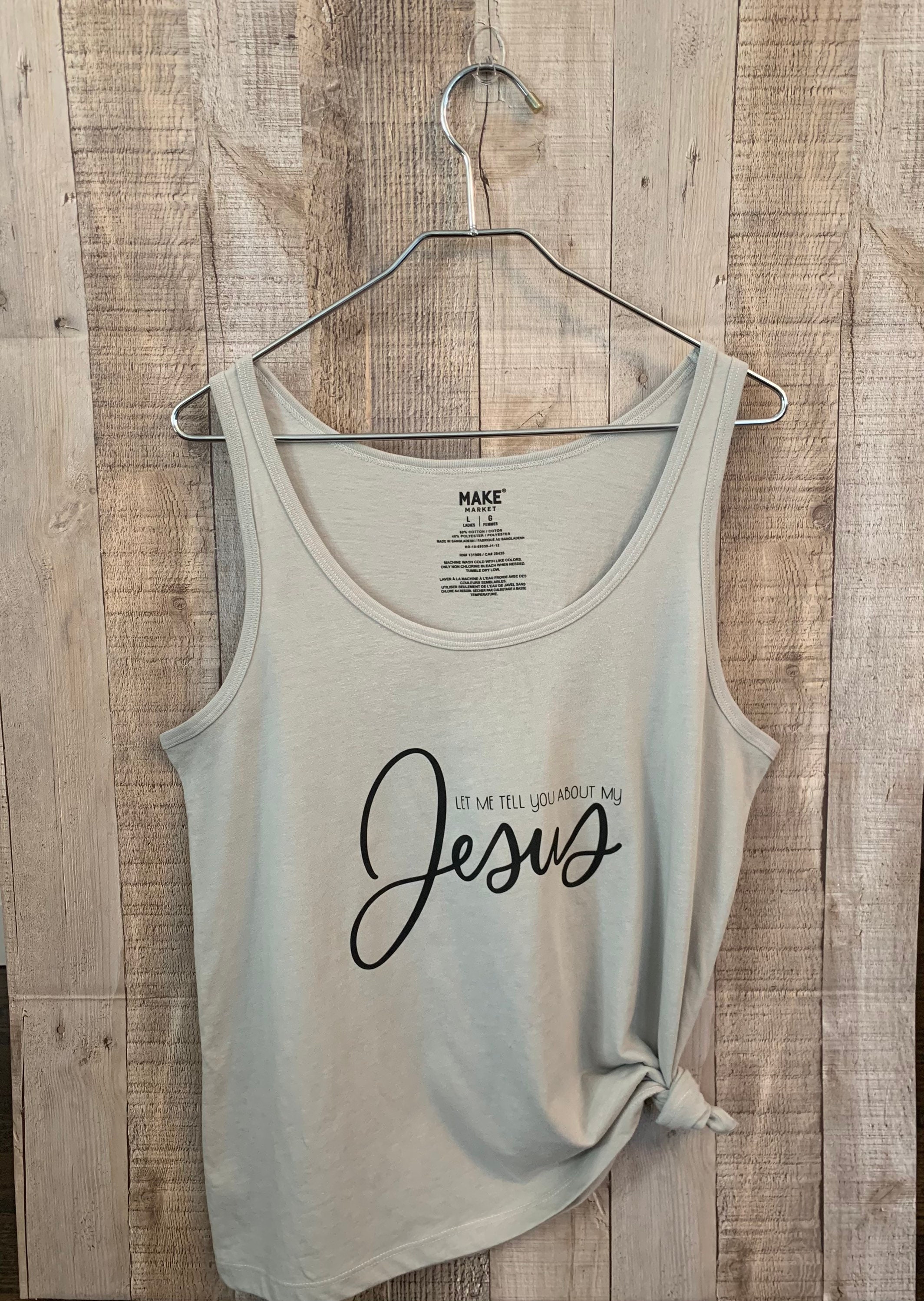 Gray Jesus Tank Top: Catholic Workout Apparel for Women - Etsy