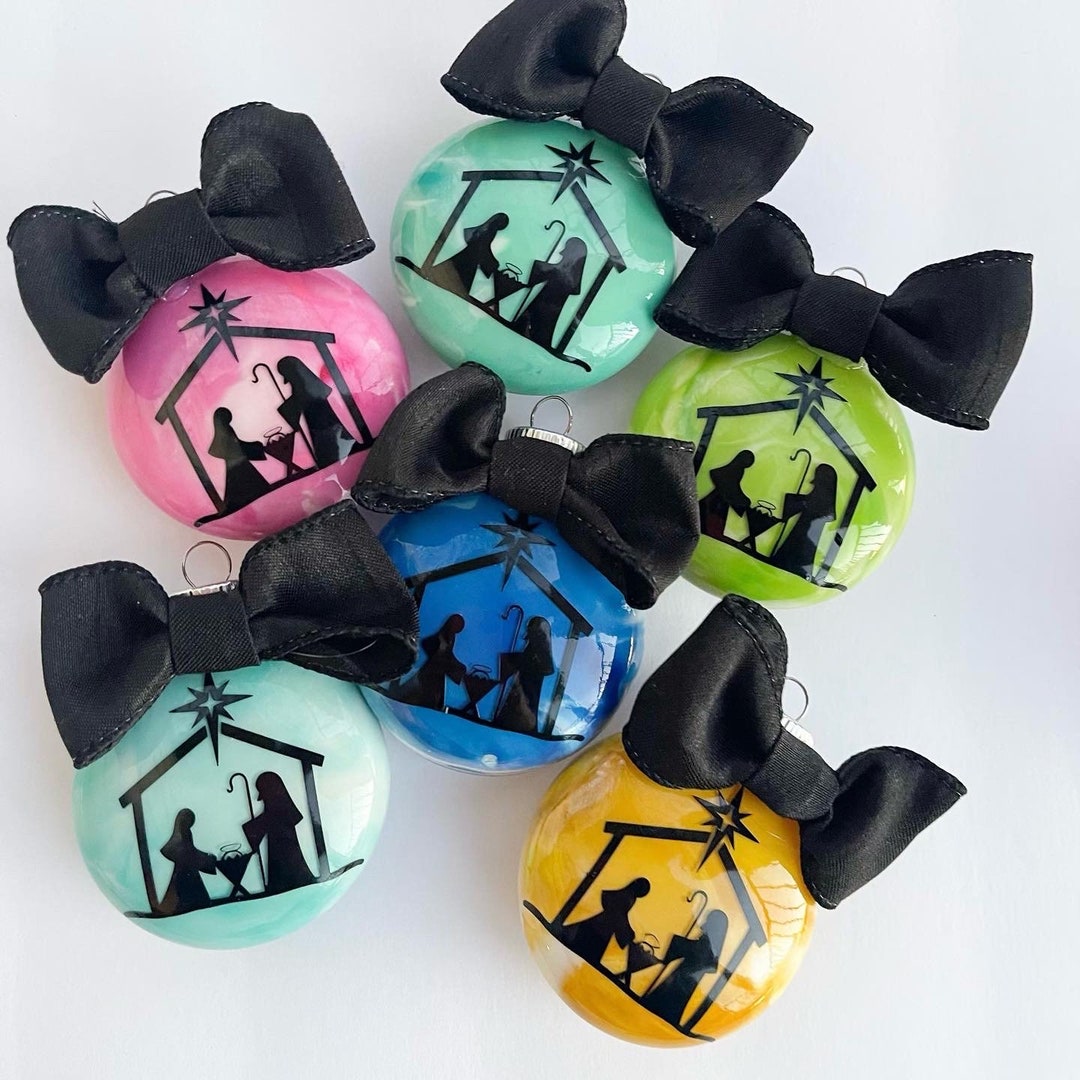 Colorful Nativity Ornament | Catholic Christmas Ornament | Catholic ...