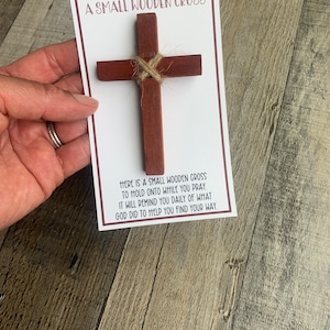 Small Wooden Hand Cross: Catholic Party Favors and Easter Basket ...