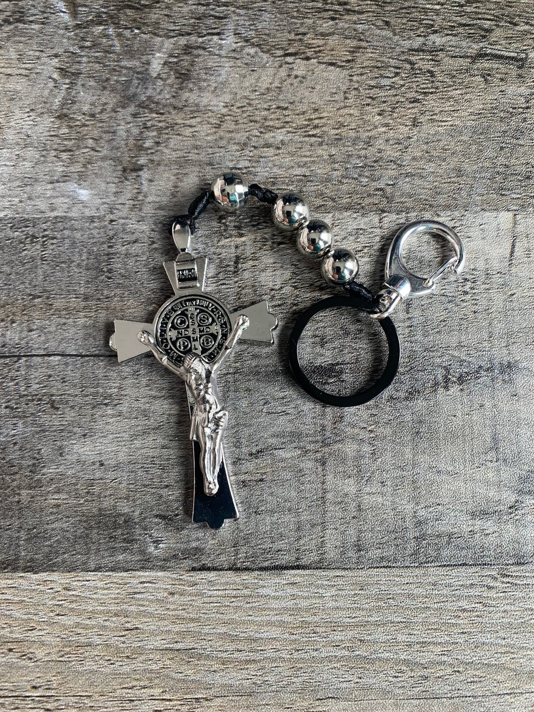 Three Hail Mary Devotional Keychain | Catholic Rosary Keychain | Car ...
