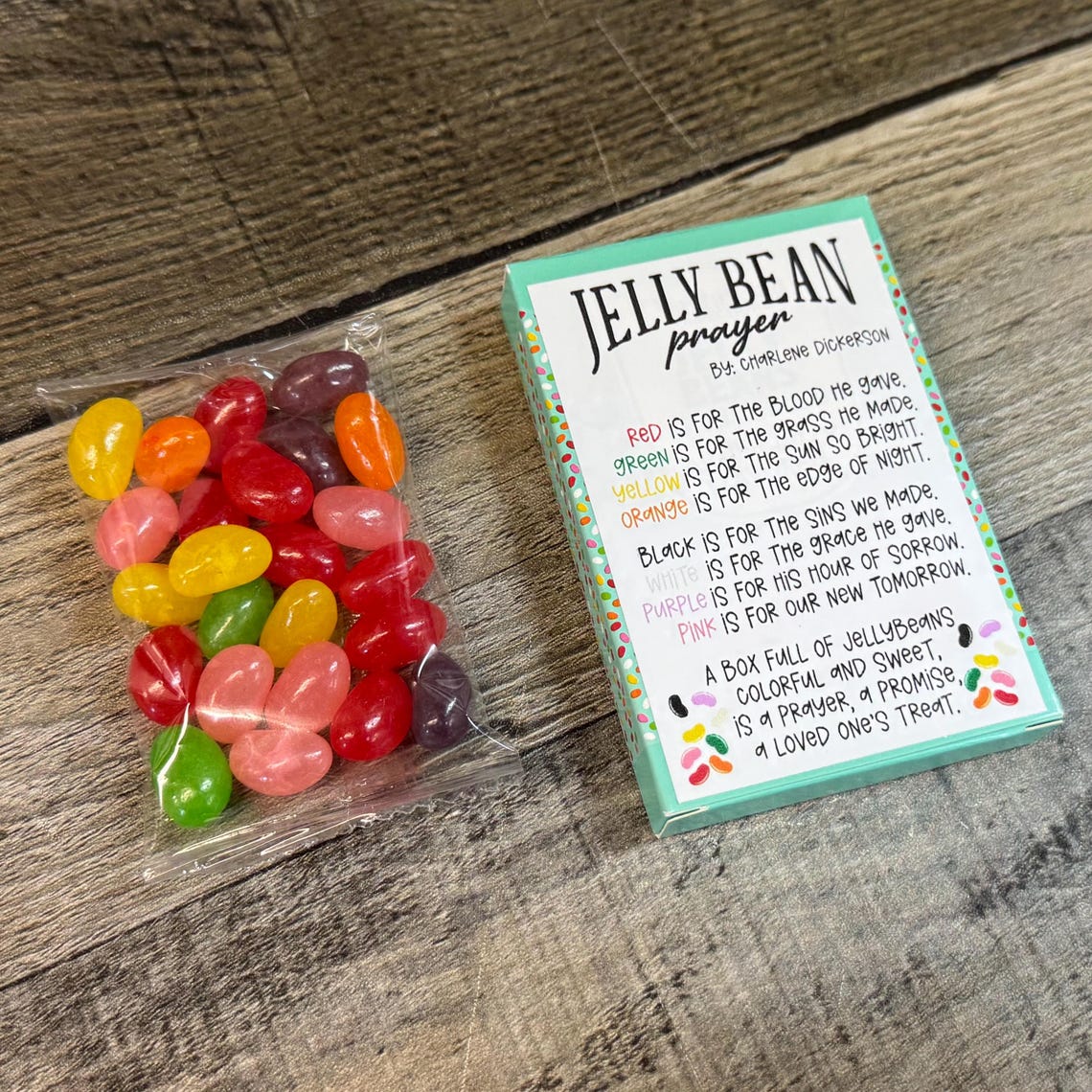 Catholic Jelly Bean Prayer: Catholic Party Favors and Easter Basket ...