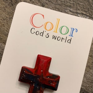 Personalized Crayon Cross Party Favor | Catholic Easter Basket Filler ...