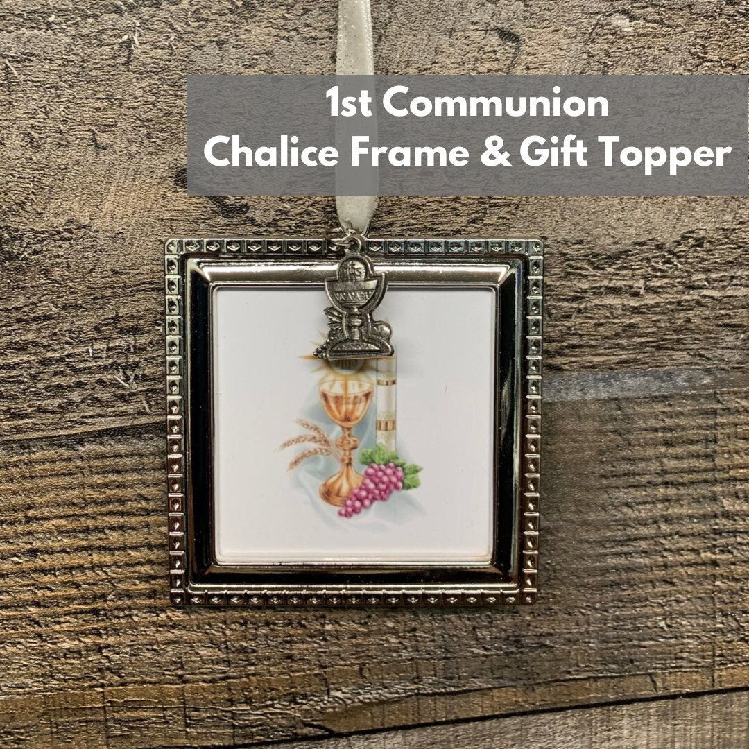 Holy First Communion Chalice Frame | Communion Chalice Gift Topper ...