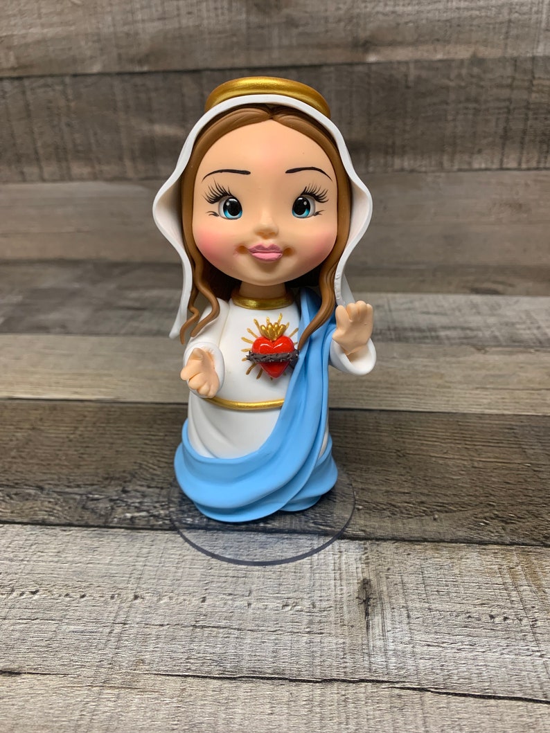 Clay Catholic Saint Statue | Catholic Kid Room Decor - Etsy