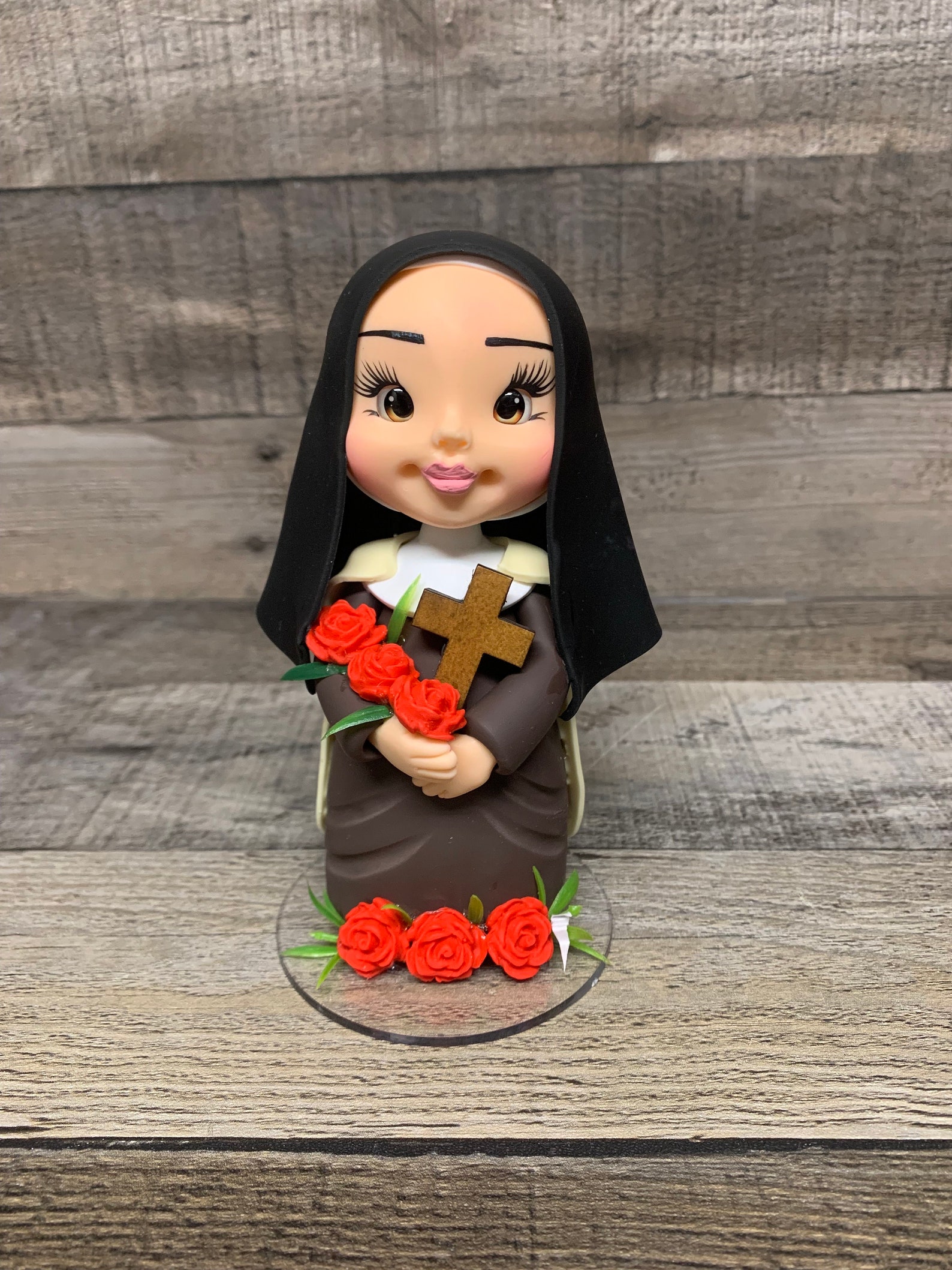 Clay Catholic Saint Statue | Catholic Kid Room Decor - Etsy