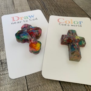 Personalized Crayon Cross Party Favor | Catholic Easter Basket Filler ...