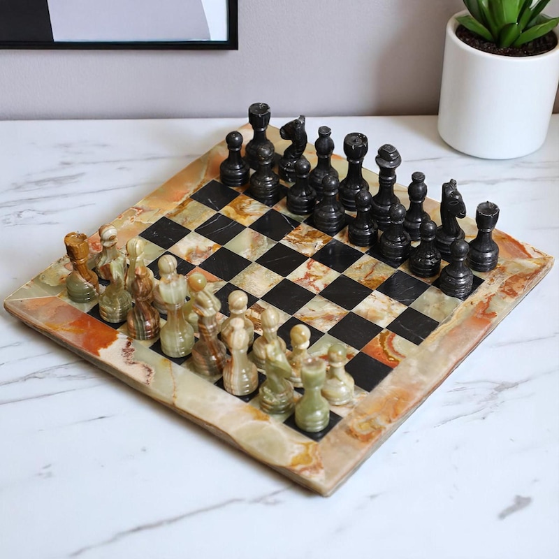 Stone Chess Set - Etsy