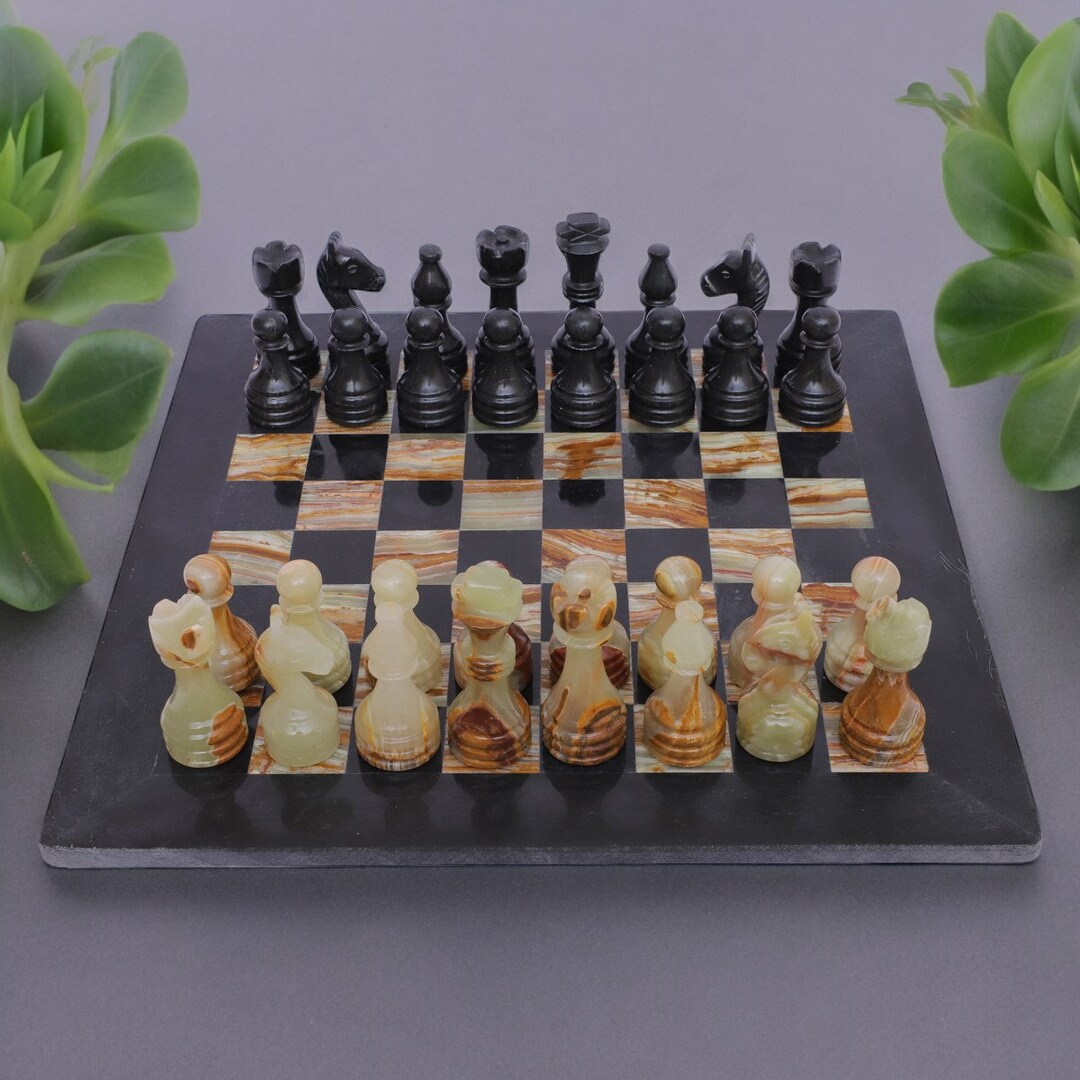 Marble Chess Board Marble Chess Set Large Chess Set Handmade Chess Sets ...
