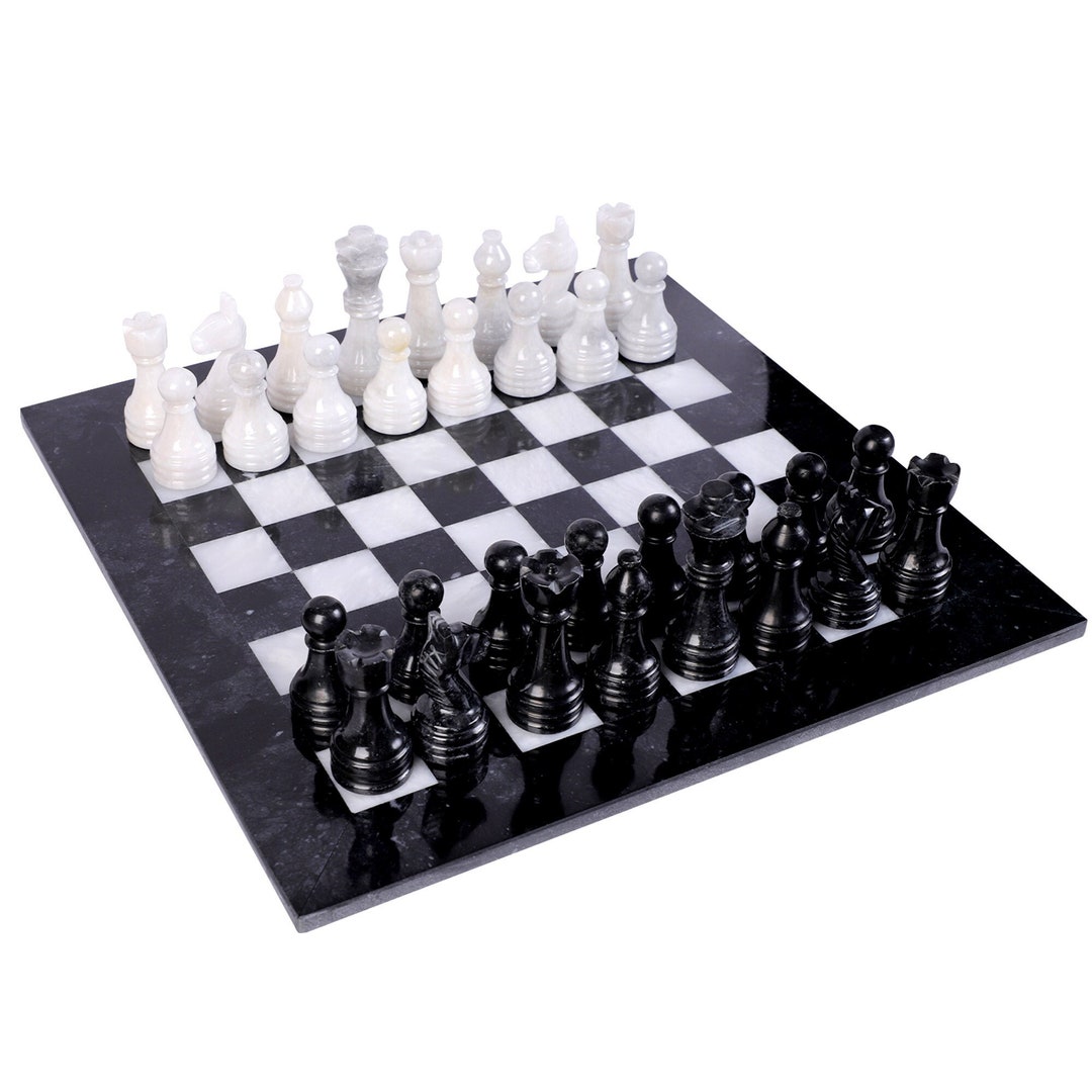 Handmade Marble Chess Set With Checker Luxury Chess Board - Etsy Finland