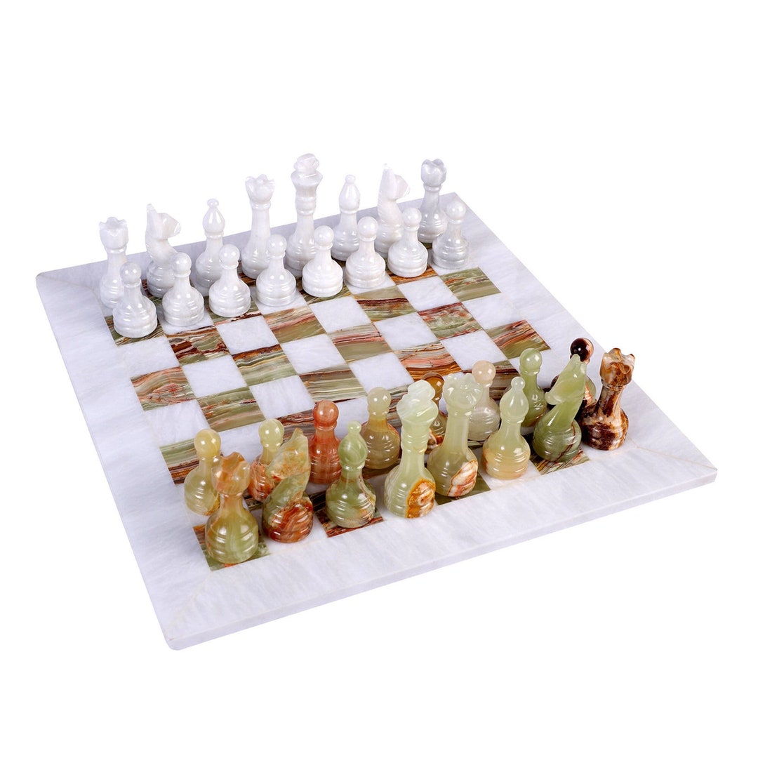 Luxury Gifts Marble Chess Set Large Chess Set Handmade Gifts for Him ...